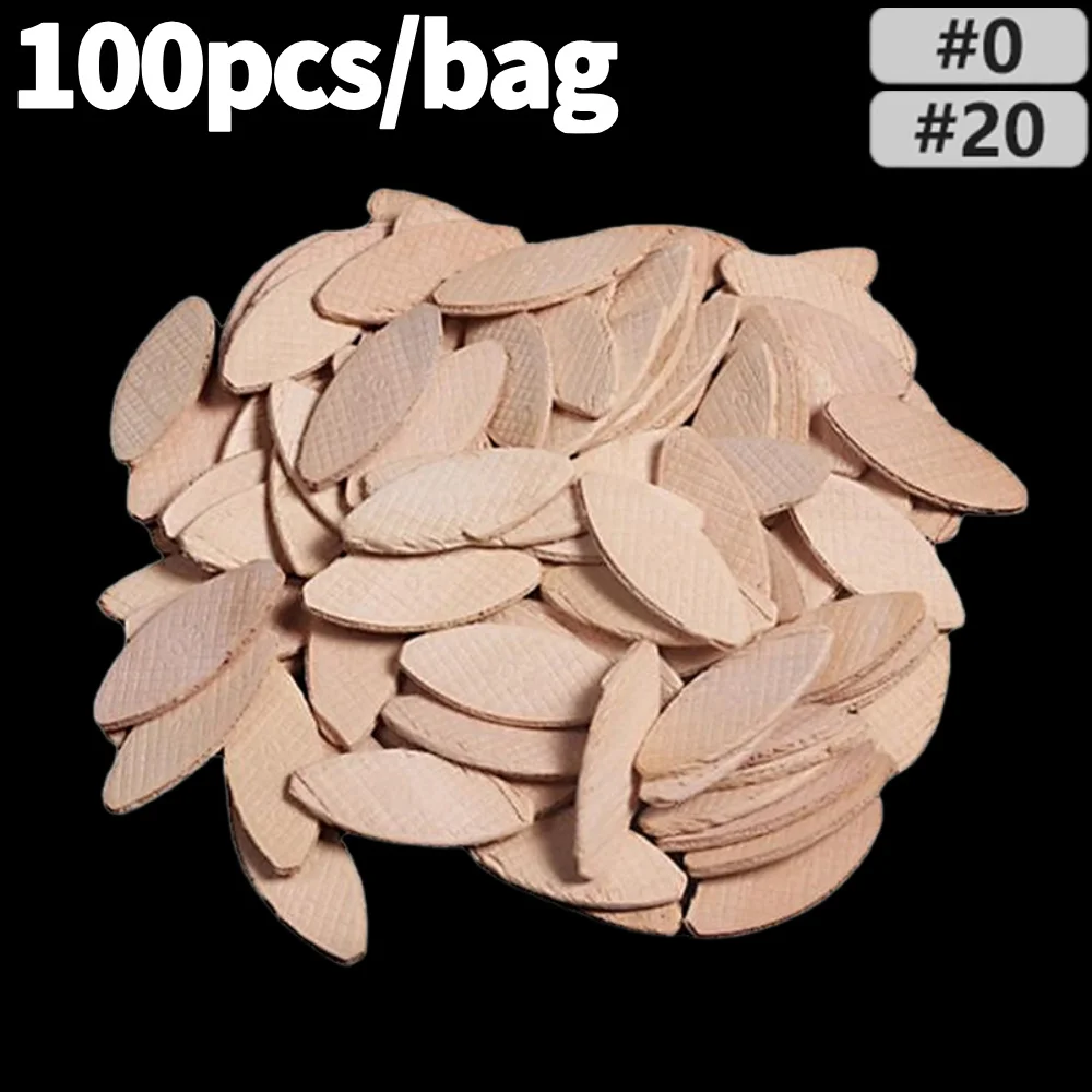 100pcs Assorted Wood Biscuits 0# 20# Wood Joining Biscuit Wood Joining ...