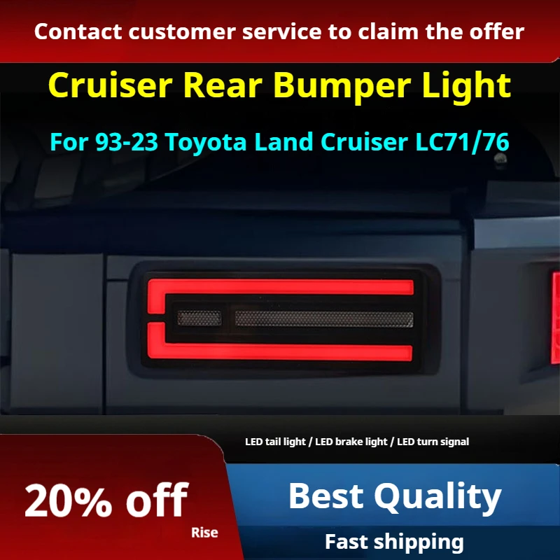 FT Car Light For Toyota Land Cruiser LC71 LC76 1993-2023 Full LED Rear ...