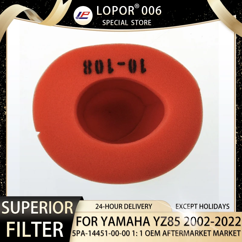 Motorcycle Air Filter Intake Cleaner For Yamaha Yz85 2002-2019 Yz 85 ...