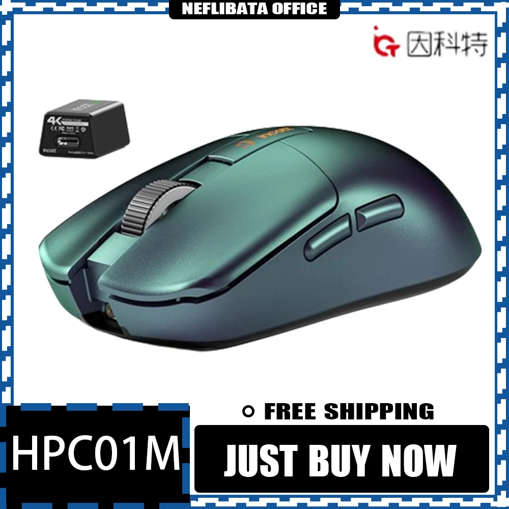 Incott-HPC01M-PAW3395-Sensor-Wireless-Mouse-2-4G-Hot-Swap-Switch-Low ...