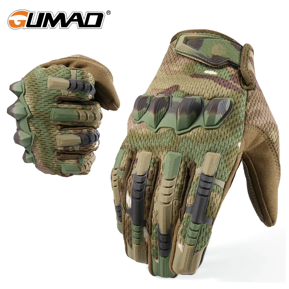 Army Tactical Gloves Men Full Finger Glove Outdoor Sport Military ...