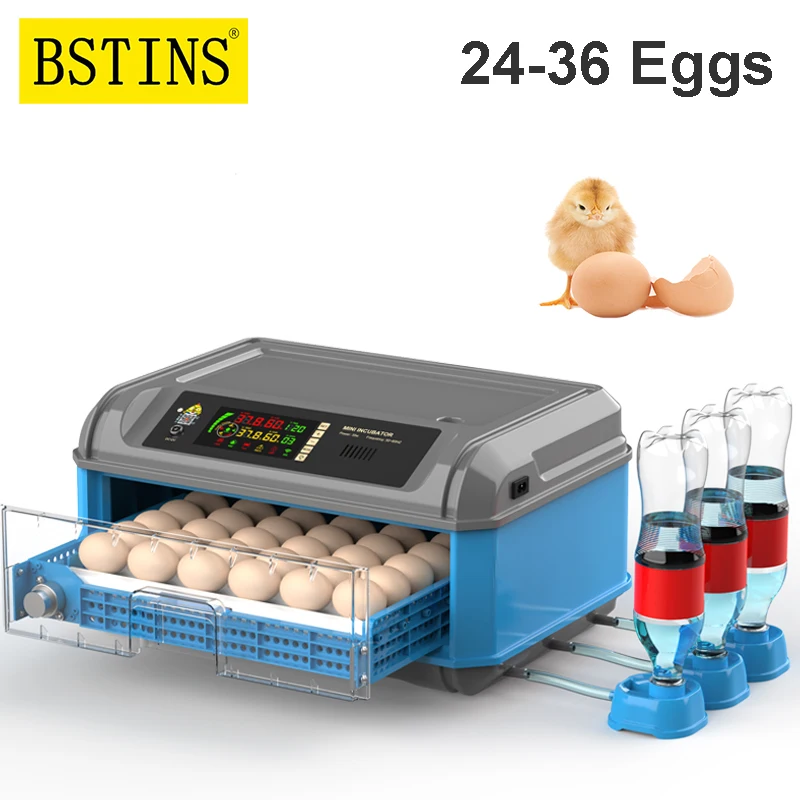36 Eggs Automatic Incubator for Egg Incubation Brooder Bird Chick ...