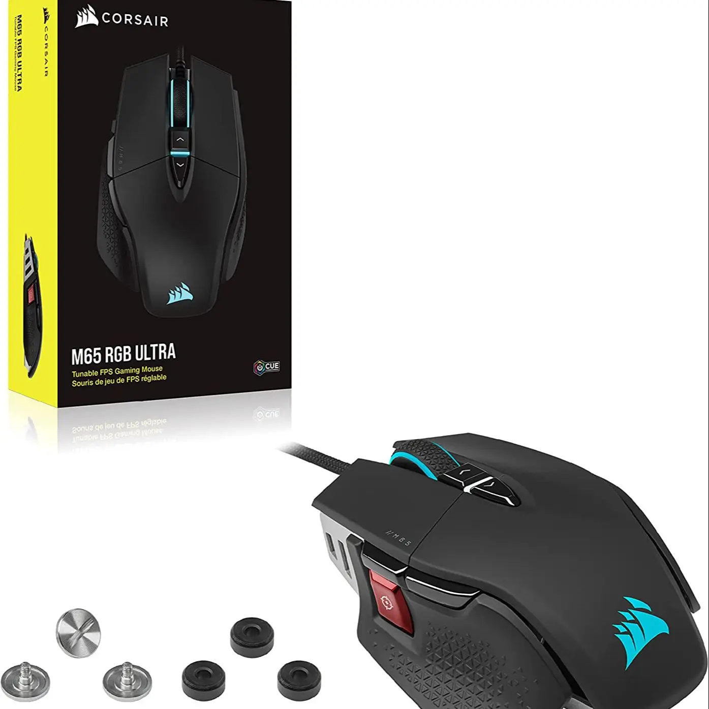 Corsair-M65-RGB-Ultra-Tunable-FPS-Gaming-Mouse-Marksman-26-000-DPI ...