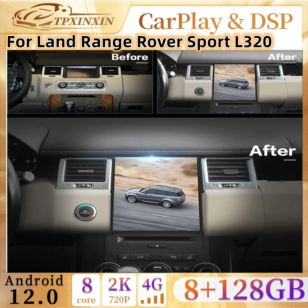 For Range Rover Sport L320 2010 - 2013 Tesla Screen Android 11.0 Car ...