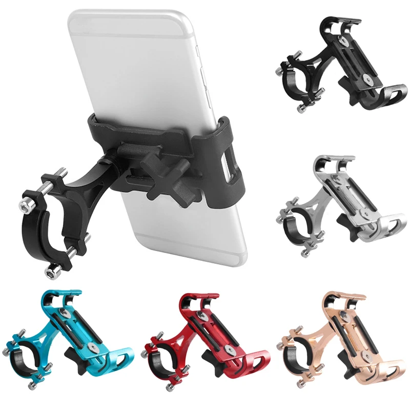 Bicycle-Phone-Holder-Metal-Clip-Cell-Phone-Stand-Anti-Slip-Bike-Mount ...
