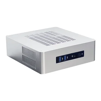 All Aluminum Chassis Small Desktop Computer Case PSU HTPC Mini itx pc ...