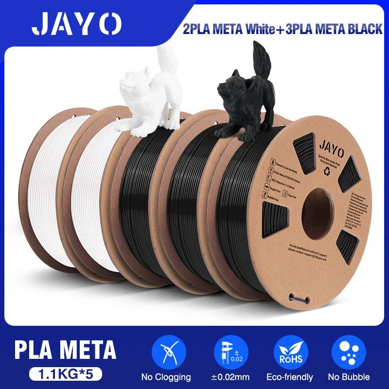 JAYO-filamento-PLA-ABS-PETG-TPU-PLA-PLUS-PLAMeta-3D-1-75mm-5-rollos-de ...