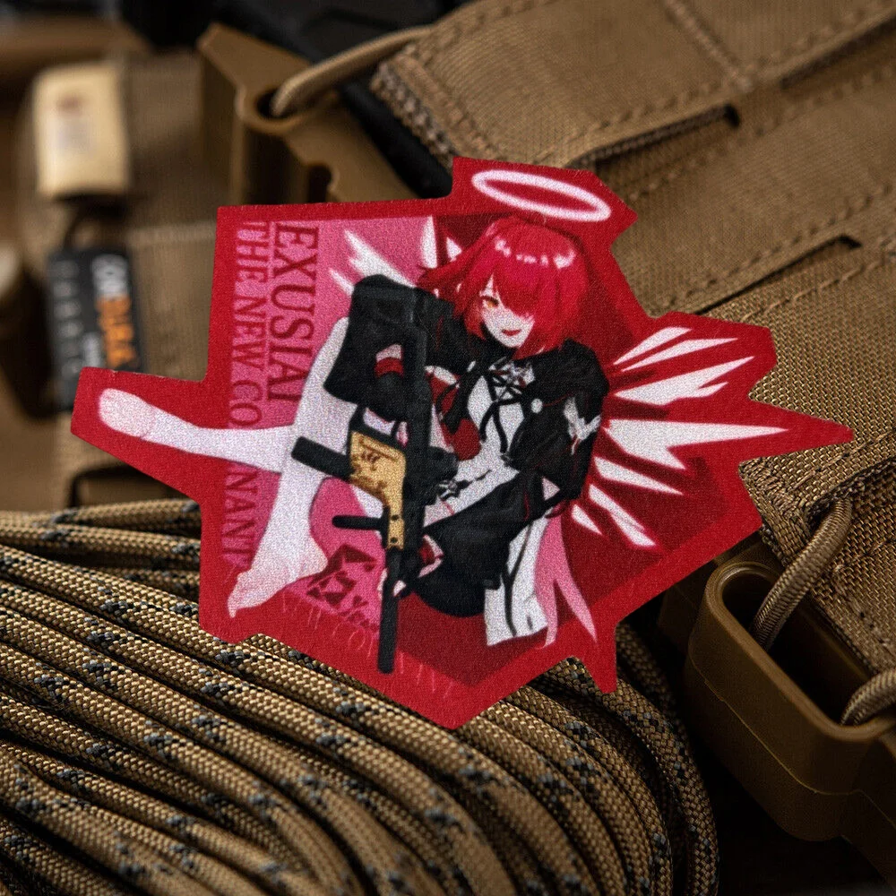 Tactical Gun Girls Patch Anime Girl Morale Badge Hook Loop Military ...