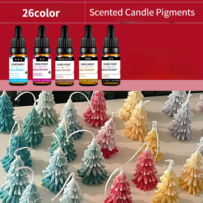 26-Color-Scented-Candle-Pigments-5ML-Soy-Orchid-Ice-Flower-Wax-No ...