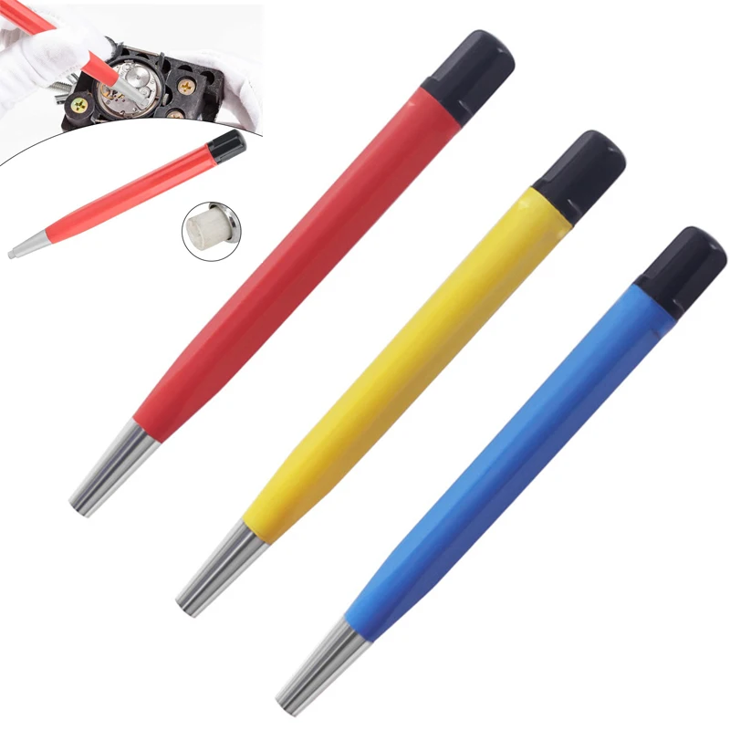 3PCS Watch Rust Removal Brush Pen Glass Fiber/Brass/Steel Clean Scratch ...