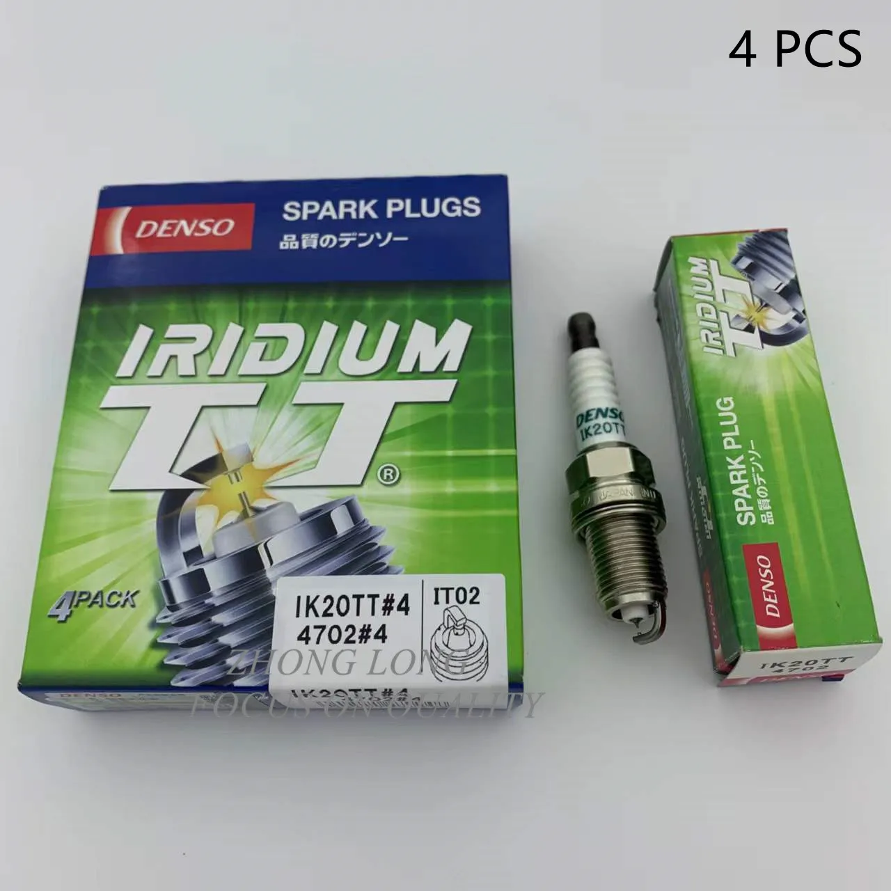 4PCS Denso DENSO Japan imports for needle double iridium spark plug IK20TT 4702 for Camry RAV4 ...