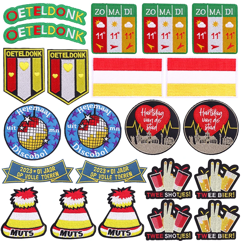 10pcs Wholesale Netherland Oeteldonk Emblem Patches Frog Embroidery ...