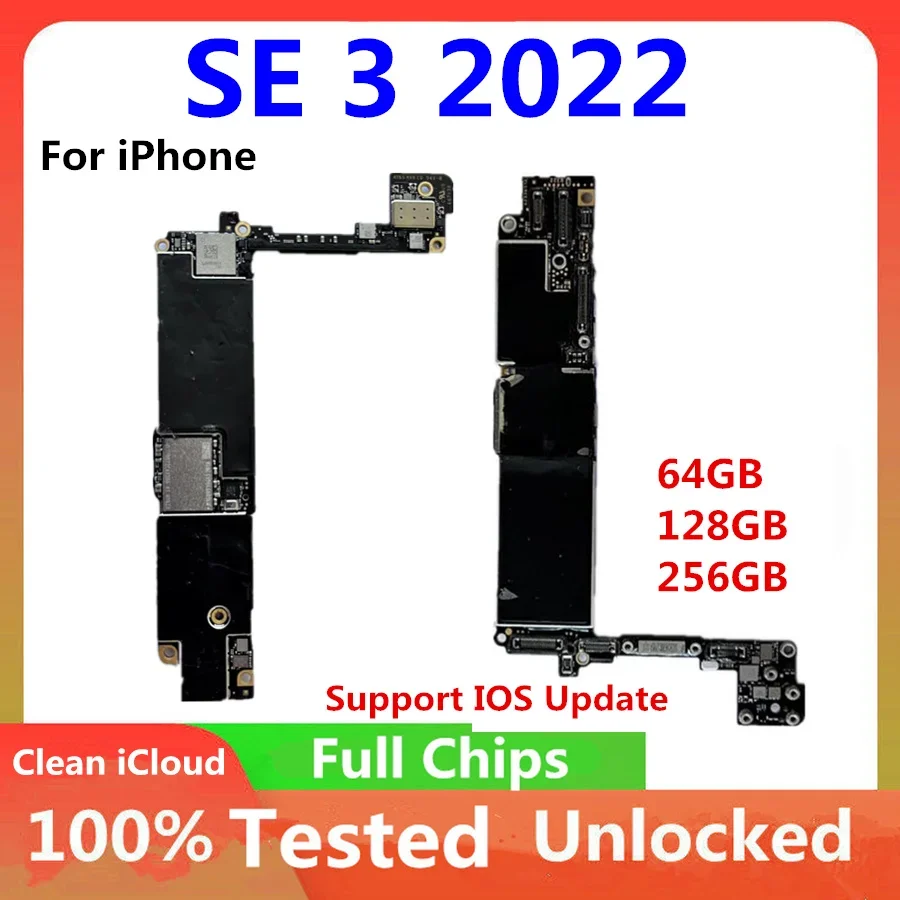 Unlocked-Motherboard-For-iPhone-SE-3-2022-Clean-iCloud-Logic-Board-IOS ...
