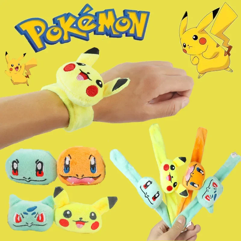 Pokemon-Plush-Wristband-Bracelet-Pikachu-Bulbasaur-Super-Soft-Pop ...