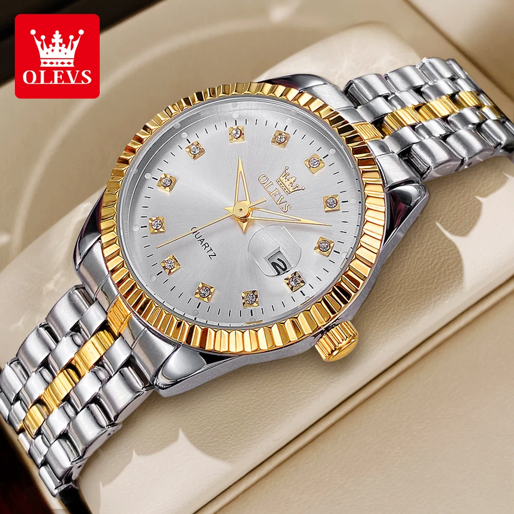 OLEVS-Top-Brand-Luxury-Quartz-Watch-For-Women-Diamond-Waterproof-Ladies ...
