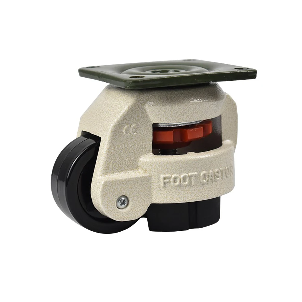 1 Pcs Retractable Leveling Machine Caster, GD-60F Plate Mounted ...