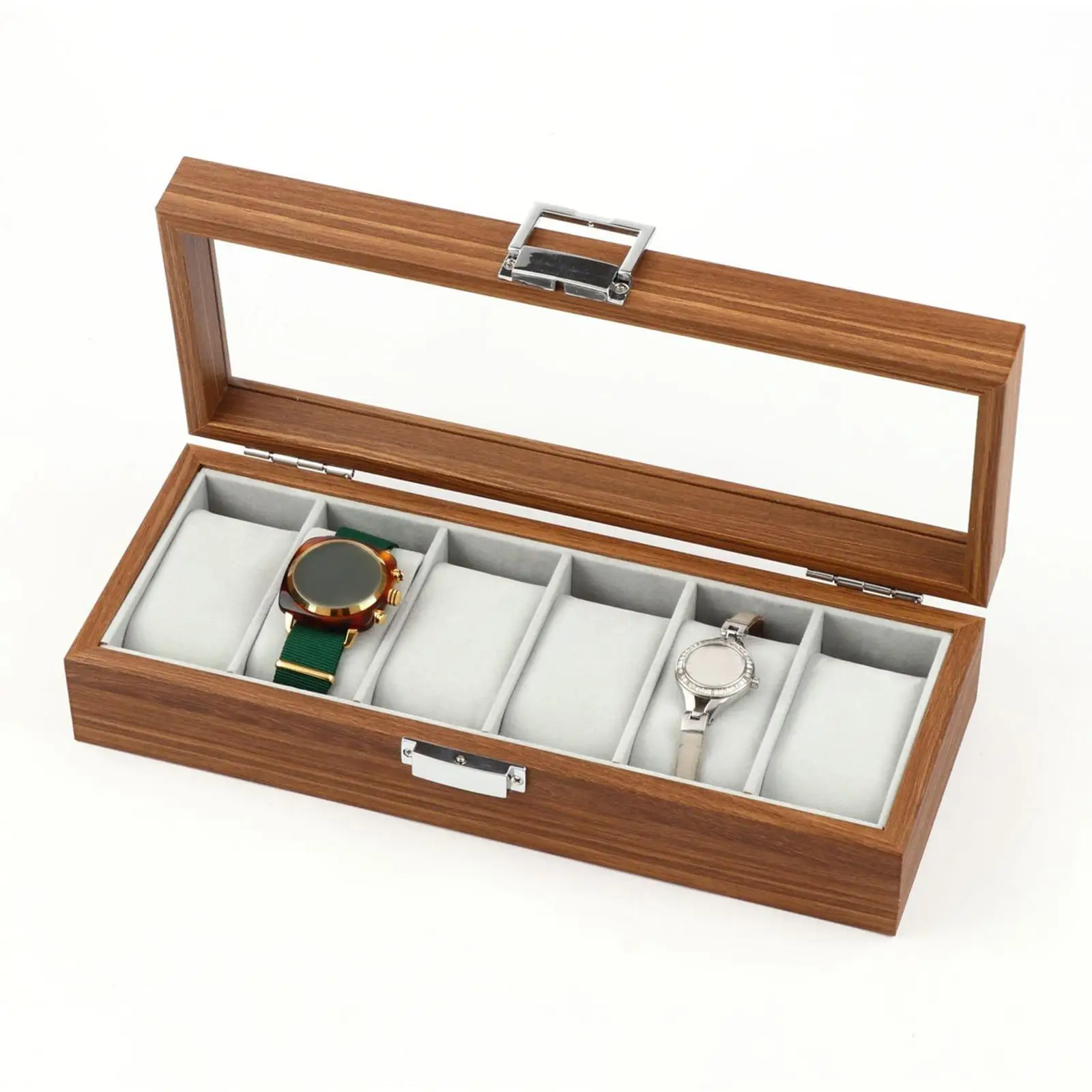 Watch-Storage-Box-6-Slot-Watch-Organizer-Holder-for-Men-Women-Home ...