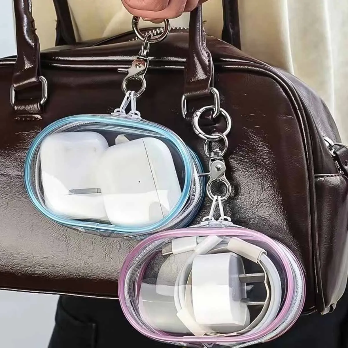 YANZAI-Plastic-Transparent-Storage-Box-Pouch-Mystery-Box-With-Keychain ...