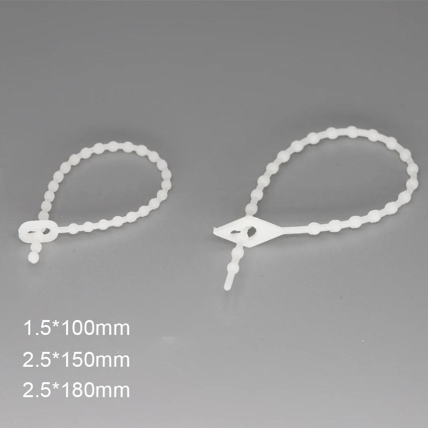 100pcs-1-5-100mm-2-5-150-180mm-White-Nylon-Plastic-Reusable-Releasable ...