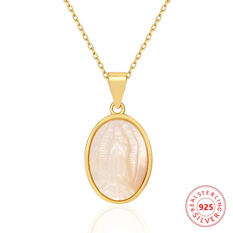 Real-925-sterling-silver-light-luxury-18k-gold-plating-Shell-Carving ...