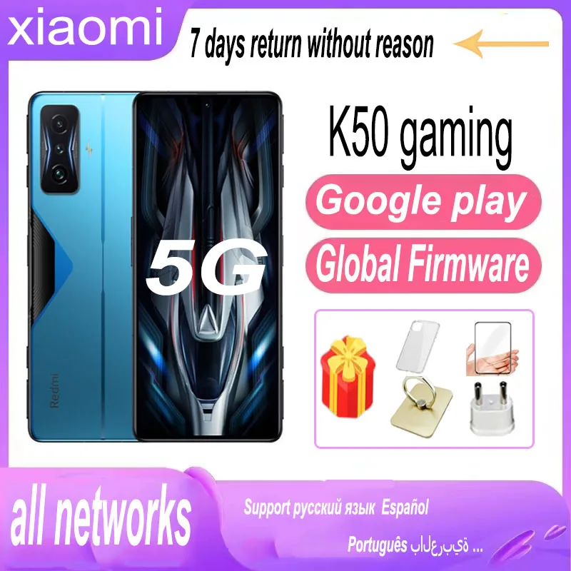 Global-rom-5G-Xiaomi-Redmi-k50-Gaming-256G-Smartphone-Cellphone-Side-fingerprint-facial ...