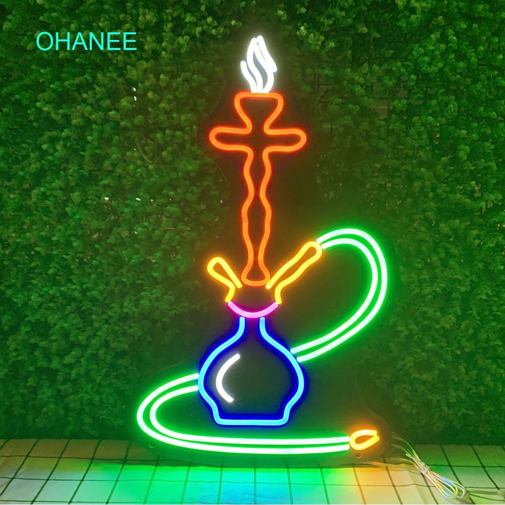 Hookah Led Neon Sign Custom Made Wall Lights Party Wedding Shop Window ...
