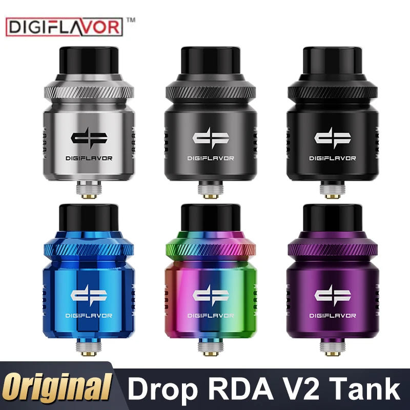 Original-Digiflavor-Drop-RDA-V2-Tank-Dual-Coil-24mm-DIY-Deck-Atomizer ...