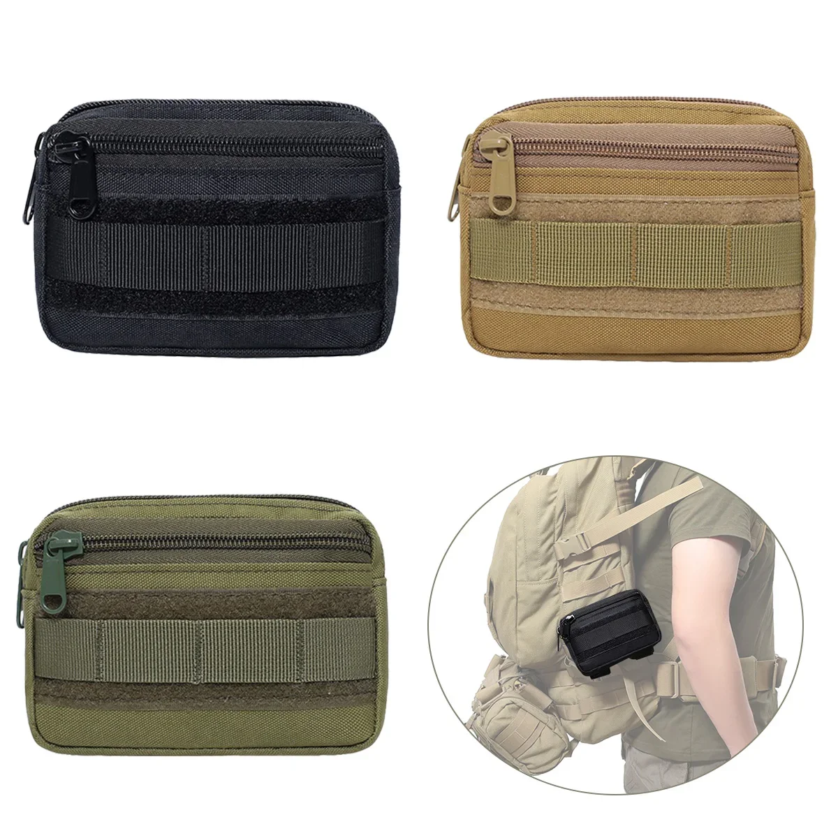 Molle Pouch Tactical Belt Waist Bag Outdoor Sports Mobile Bag Cycling ...