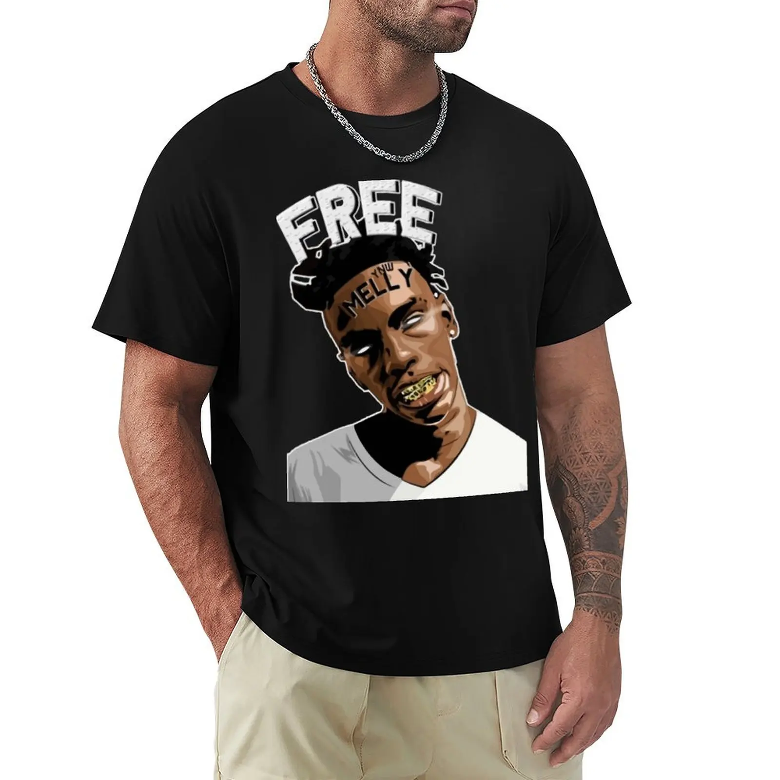 YNW Melly Free Melly14 T-Shirt anime shirt funny shirt cotton t shirts ...