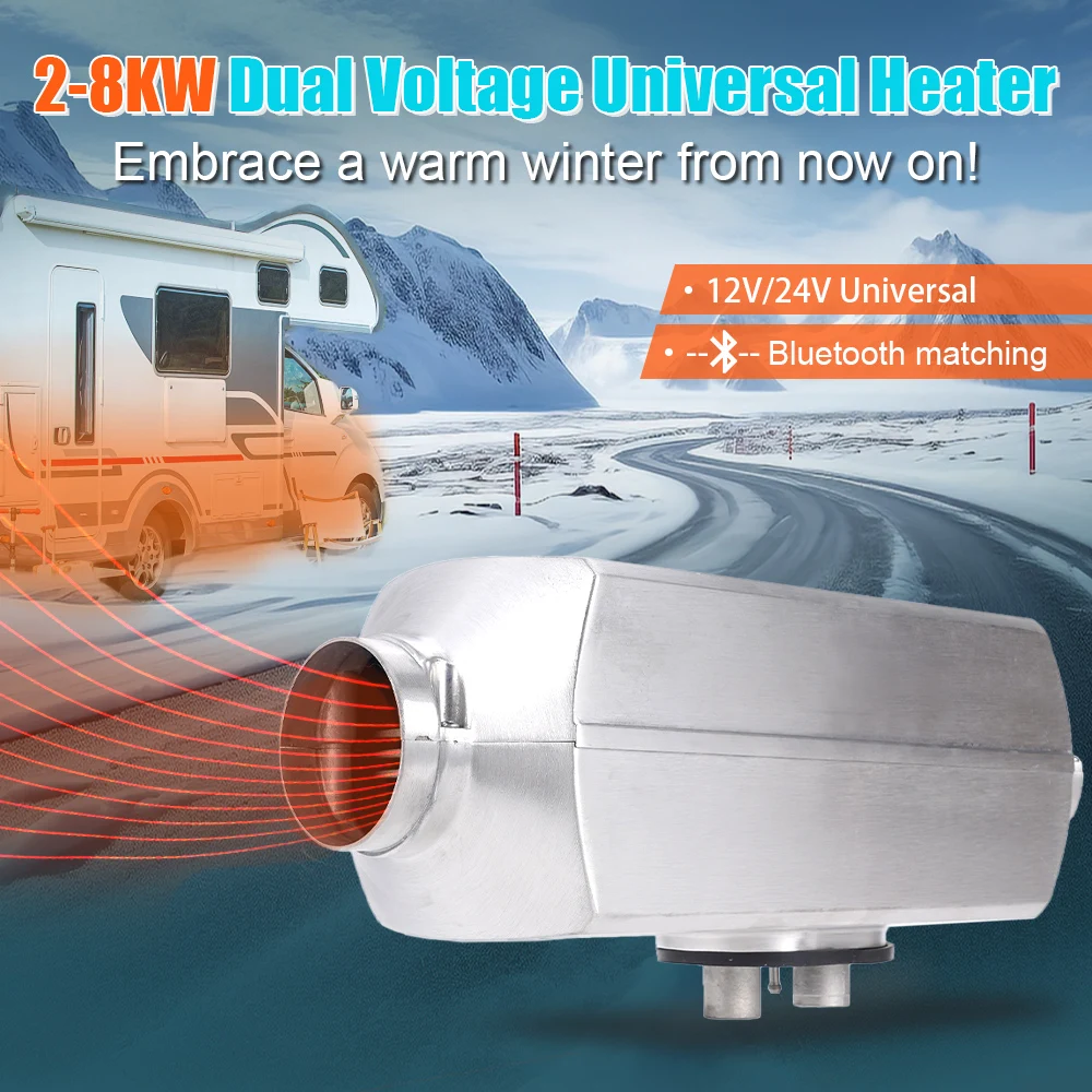 2/5/8KW Diesel Heater bluetooth App Remote Control w/Automatic Altitude ...