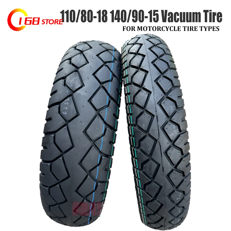 Motorcycle tires 110/90-18, front and rear wheels 140/90-15, suitable ...