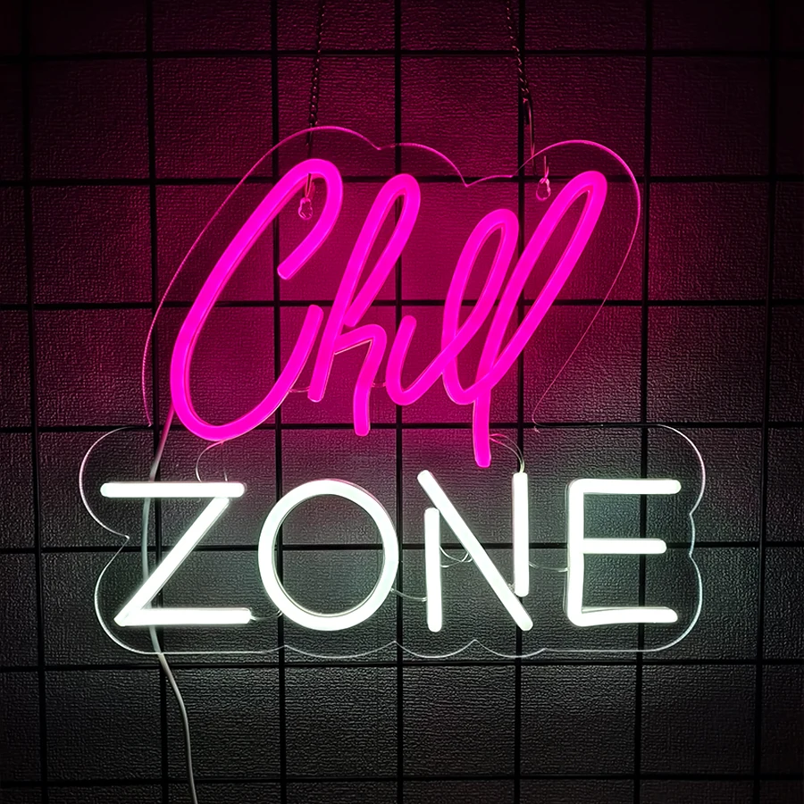 Chill Zone Neon Sign For Relaxing Room, Wall Decor, Birthday Gift, Game ...