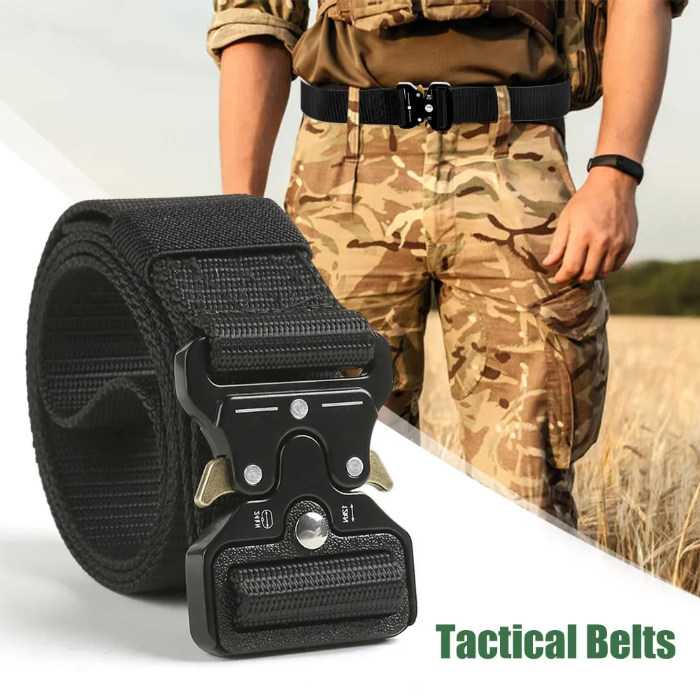 Men-Belt-Army-Outdoor-Hunting-Tactical-Multi-Function-Combat-Survival ...