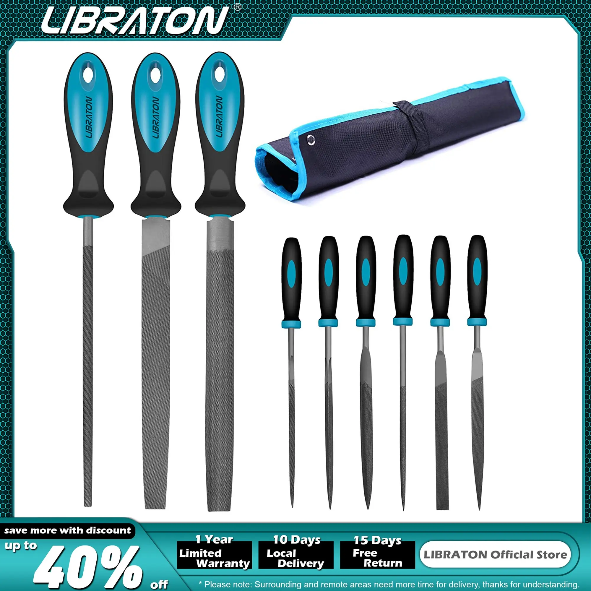 Libraton-9Pcs-Metal-Files-Set-for-Metal-Needle-Files-Files-Rasps-Flat ...