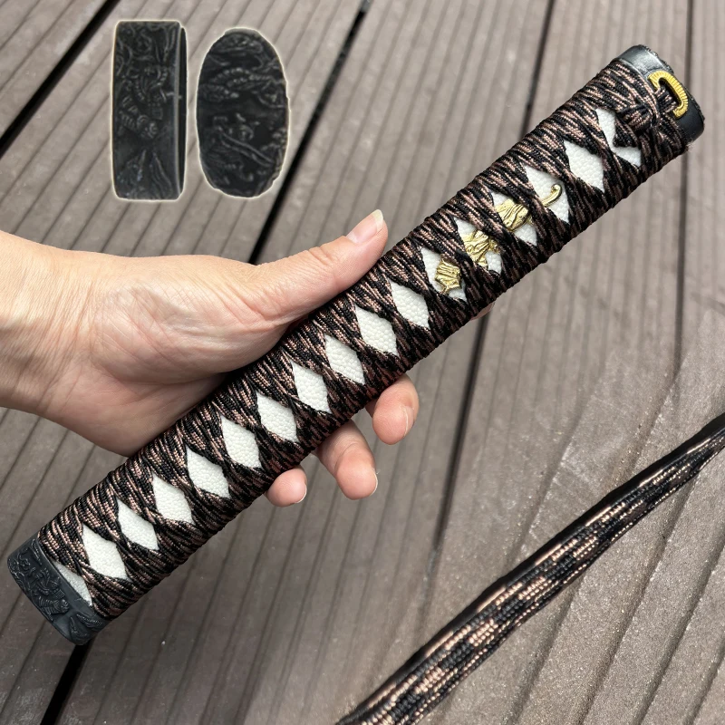 Samurai-Sword-Tsuka-Wooden-Handle-Of-Japanese-Katana-Sword-Accessories ...