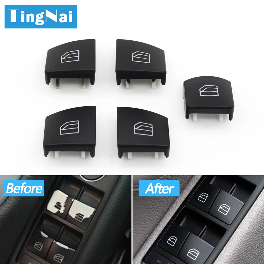 Car Window Switch Button Cover Cap Replacement For Mercedes Benz A B C ...