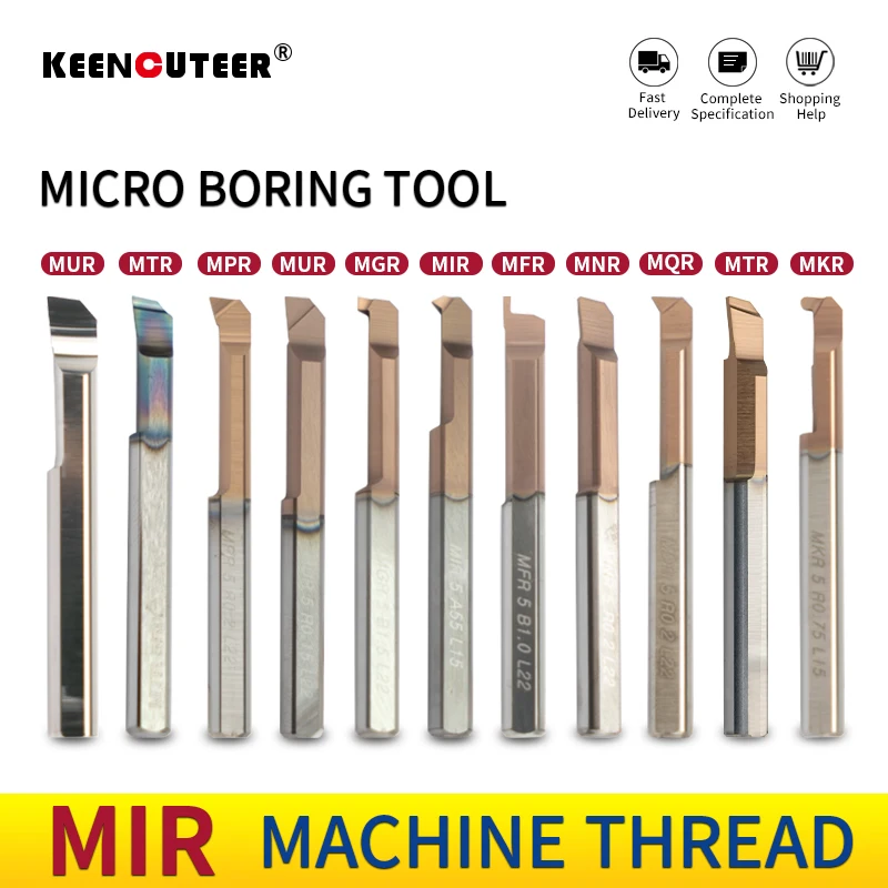 MIR Small Bore Boring Tool Aseismic Carbide Internal Thread Turning ...