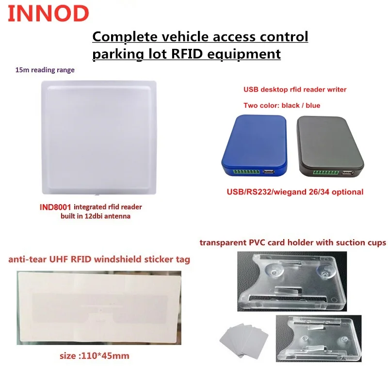 Vehicle Access Systems Passive Smart Rfid Tag Label Parking 860-960mhz ...