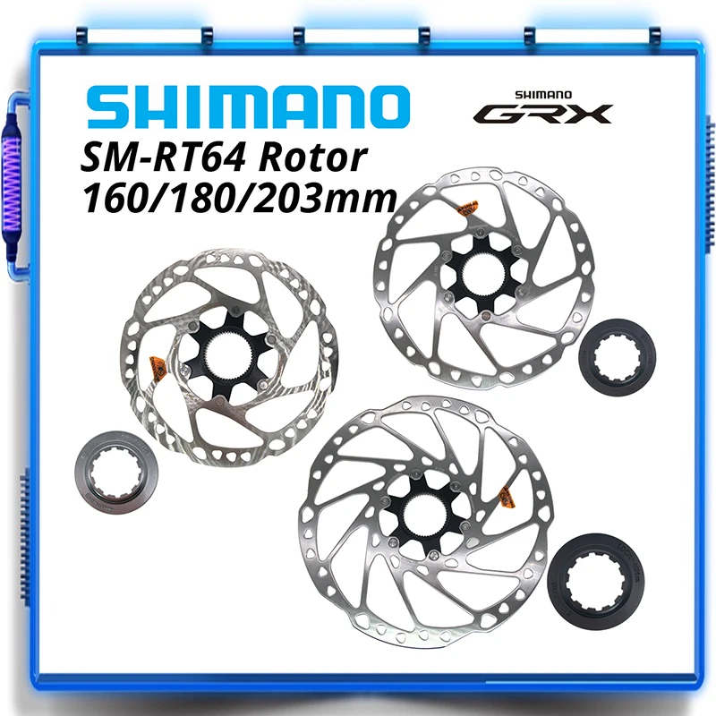 SHIMANO-DEORE-SM-RT64-CENTER-LOCK-Disc-Brake-Rotor-220-203-180-160-MM ...