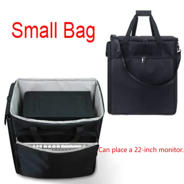 Desktop PC Computer Travel Storage Carrying Case Bag with Wheels for ...