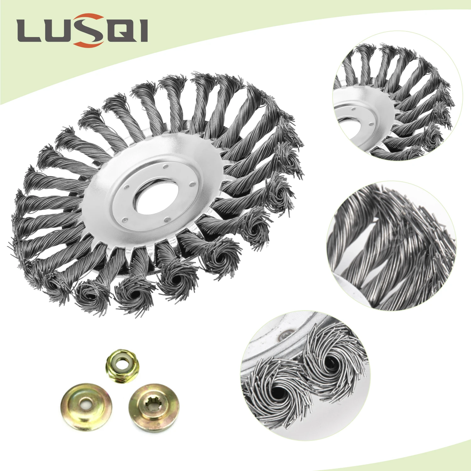 LUSQI-Steel-Wire-Grass-Trimmer-Head-Garden-Weed-Wheel-Brush-Lawn-Mower ...