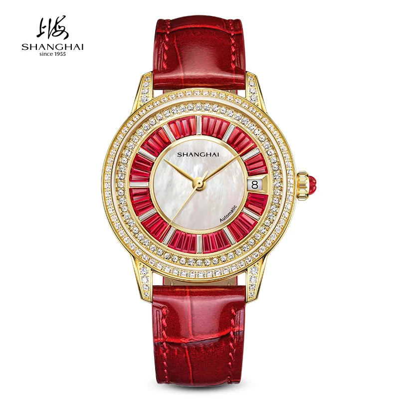 Shanghai Watch Fashion Women's Mechanical Watch 36mm Zirconia ...