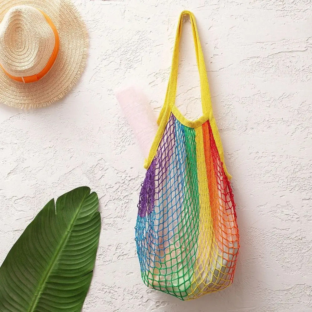 Shoulder-Bag-Rainbow-Mesh-Shopping-Bag-Fruit-Vegetable-Reusable-Grocery ...