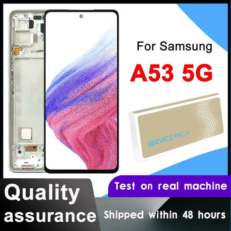 Original 6.5" Super AMOLED Display For Samsung Galaxy A53 5G LCD Touch ...