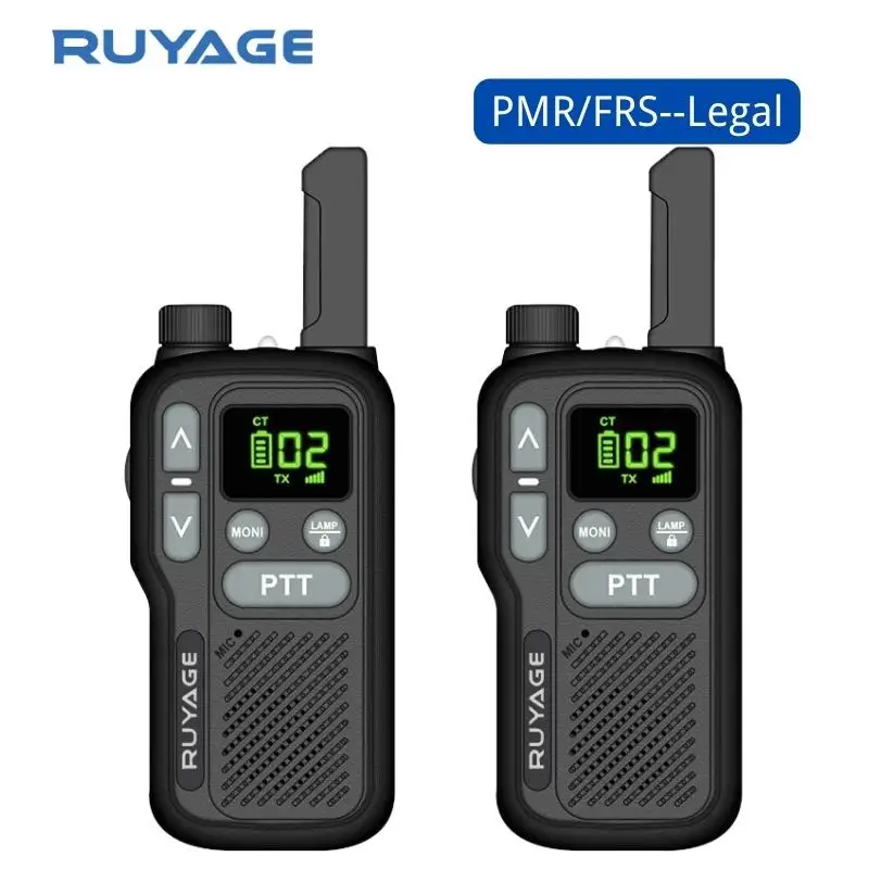 Ruyage-Mini-walkie-talkie-Q18-recargable-1-o-2-piezas-PTT-PMR446-Radio ...