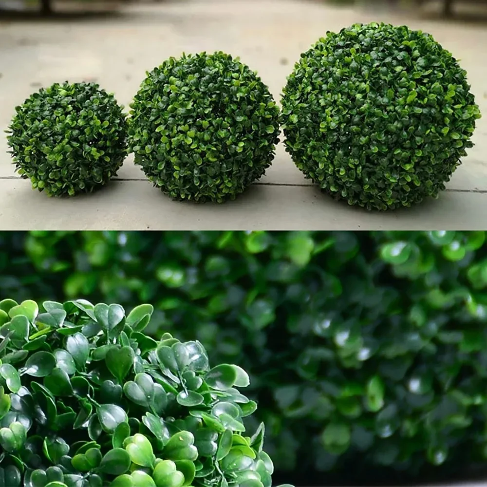 1PC-Large-Green-Artificial-Plant-Ball-Topiary-Tree-Boxwood-Wedding ...