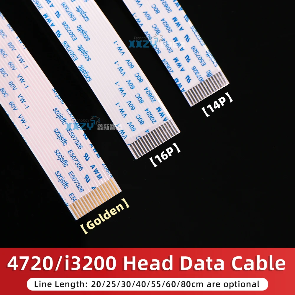 10PCs-4720-i3200-Data-Cable-14Pin-Printhead-Cable-for-Epson-4720-5113 ...