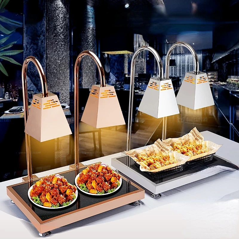 Buffet-insulation-lamp-double-three-headed-food-electric-heating ...