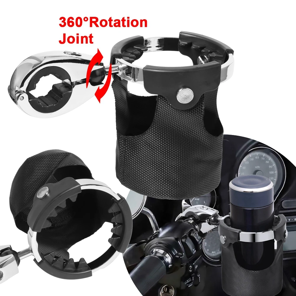 Motorcycle-Cycling-Drink-Cup-Holder-Water-Beverage-Support-Handlebar ...