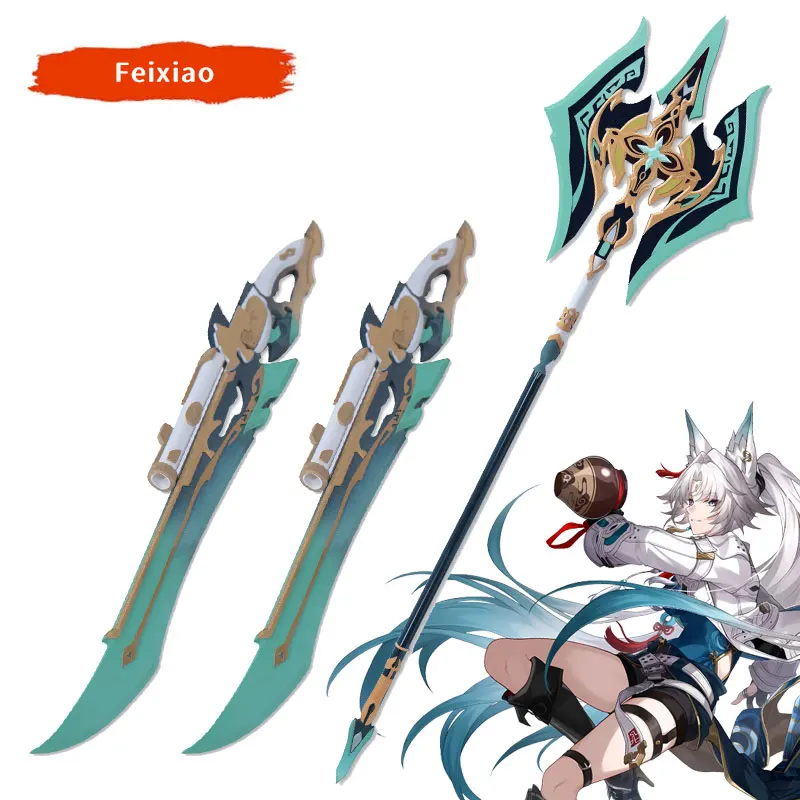 Honkai Star Rail Feixiao Cosplay Weapon Props Model Knife and Sword ...